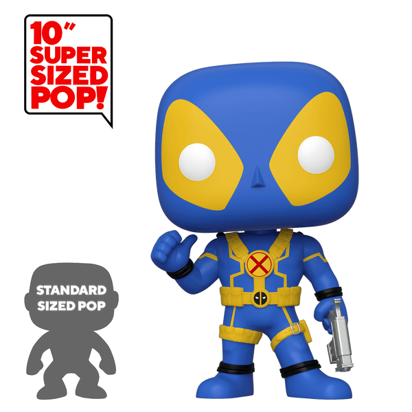 Funko POP! Marvel: Deadpool - 10" Deadpool w/Gun (Blue/Yellow) - Walma ...